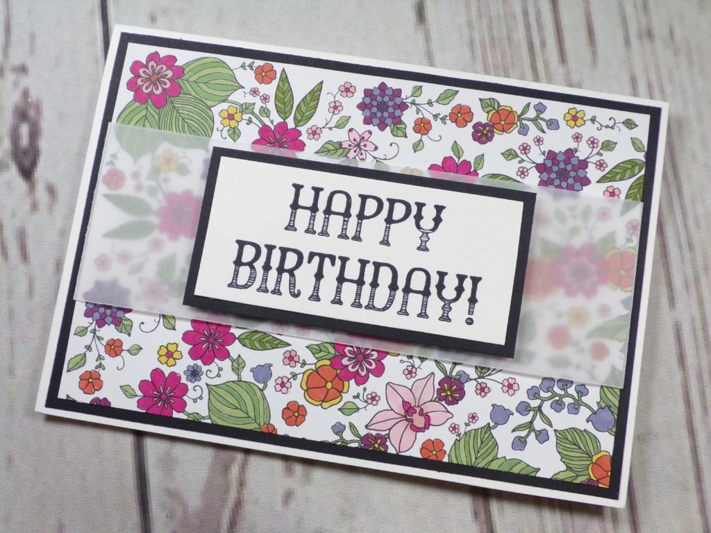 Inside the Lines Birthday Card for our Spring/Summer Catalogue Blog Hop