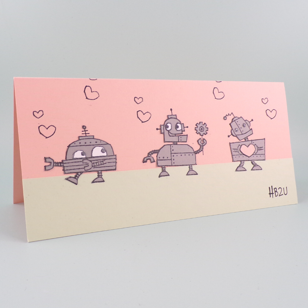 5 Ways to Create Cute Robot Cards with Nuts & Bolts