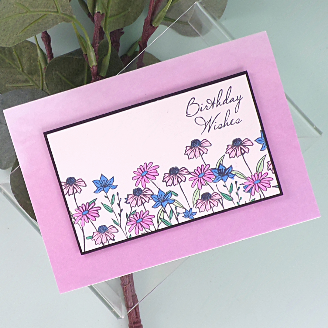 How to Create Elegant Cards using Small Flower Stamps