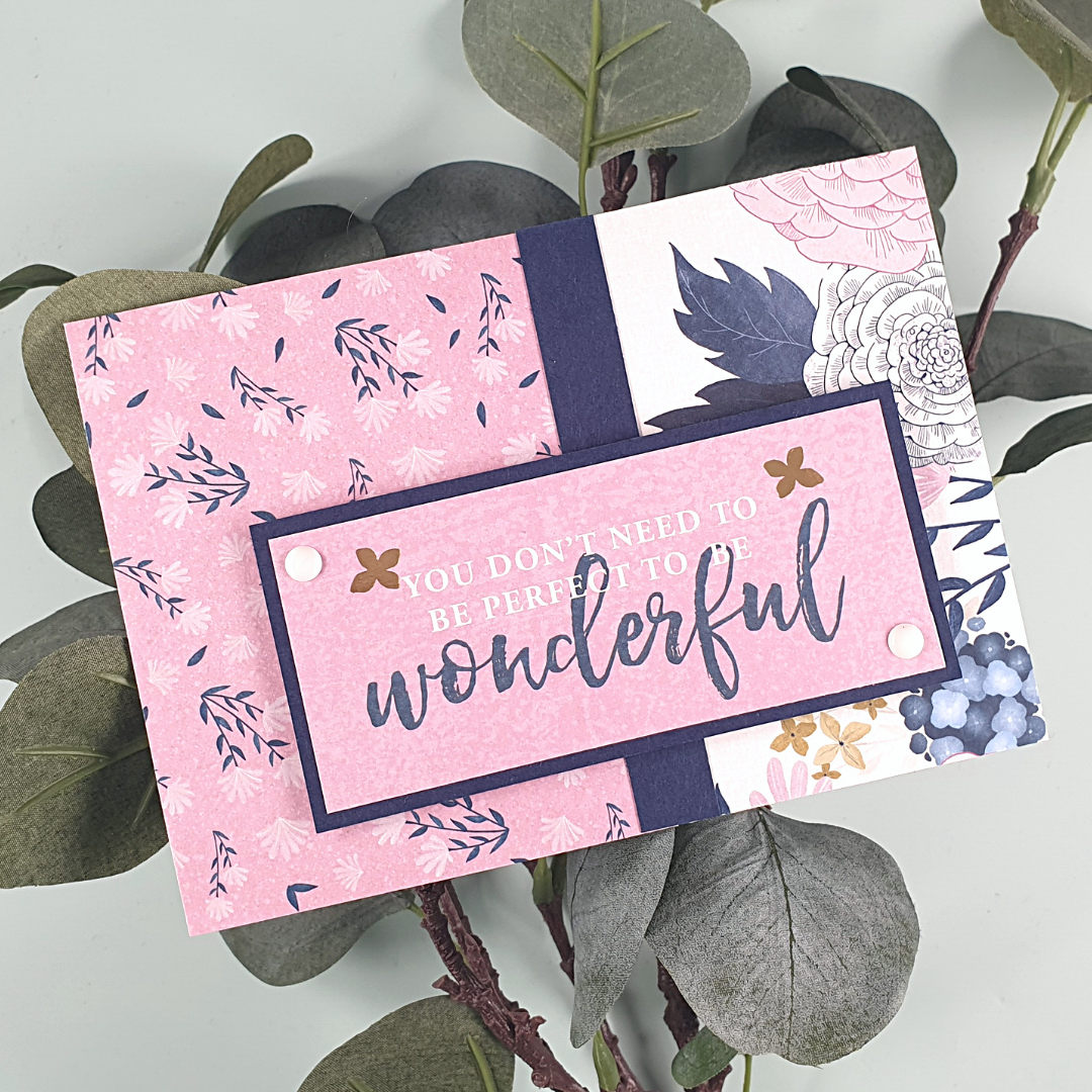 Using Topper or Panel Sheets from Paper Packs to create Cards