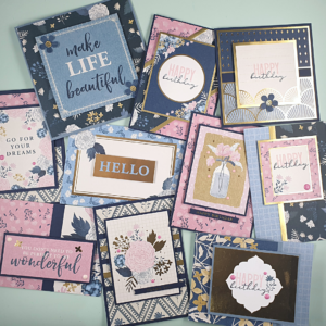 Using Topper or Panel Sheets from Paper Packs to create Cards