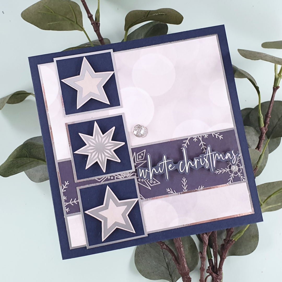 10 Gorgeous Christmas Cards Created with Patterned Paper