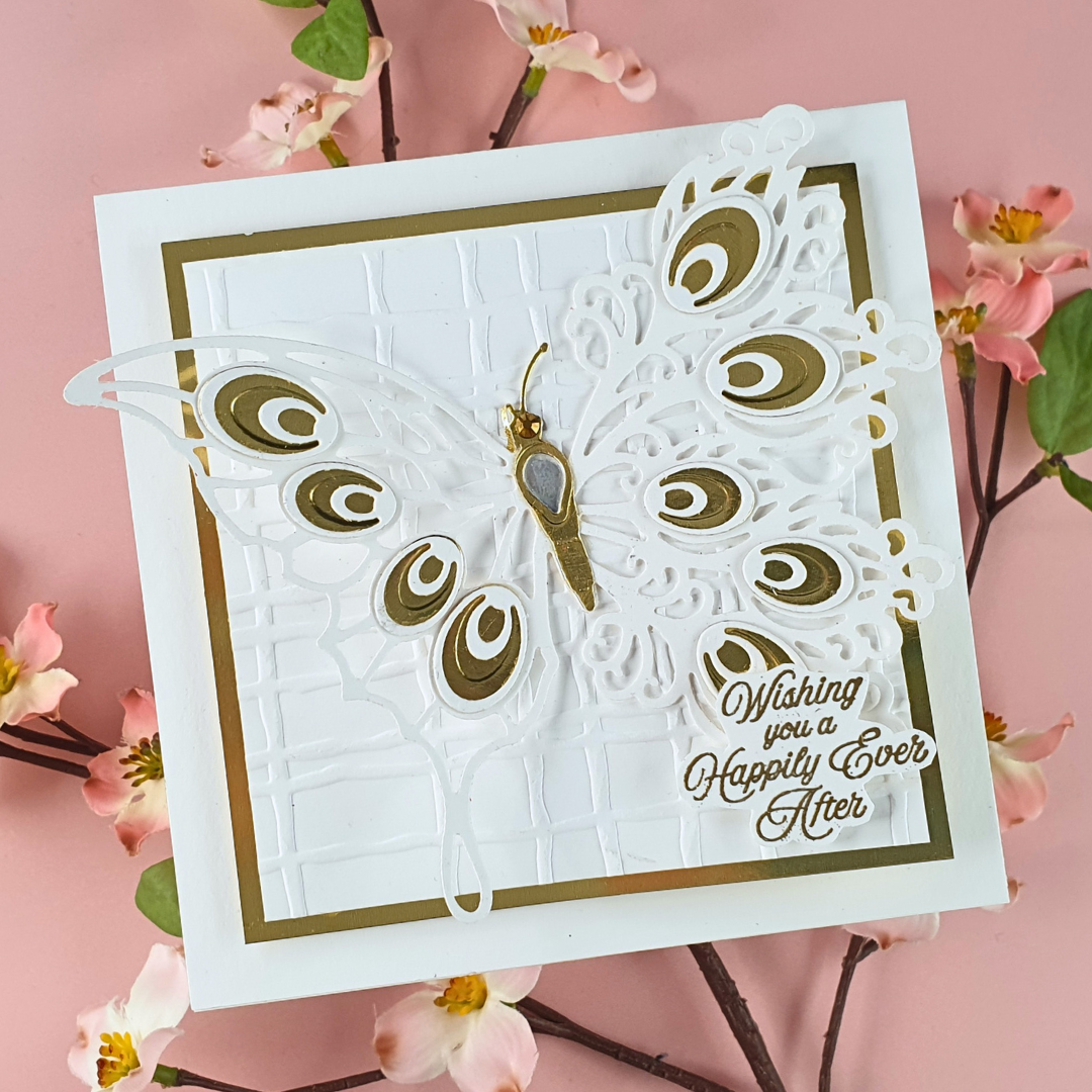 Create a Wedding Card to Wow! with Spellbinders and Chibitronics